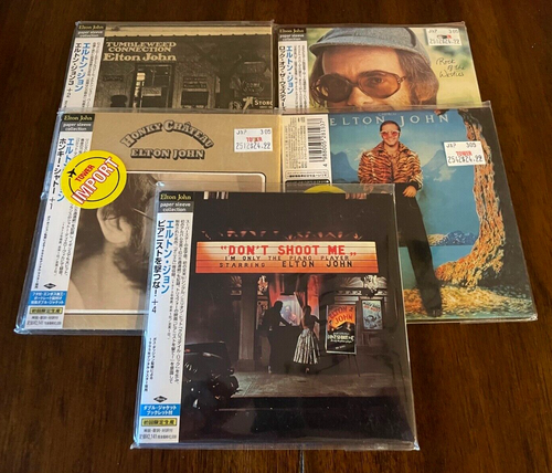 Lot of 5 Elton John CDs: Japan PAPER SLEEVE collection | Rare! MINT! | eBay