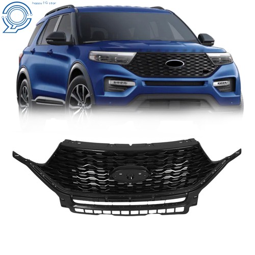 For Ford Explorer ST 2020-2021 Front Upper Grille Grill Assembly Gloss ...