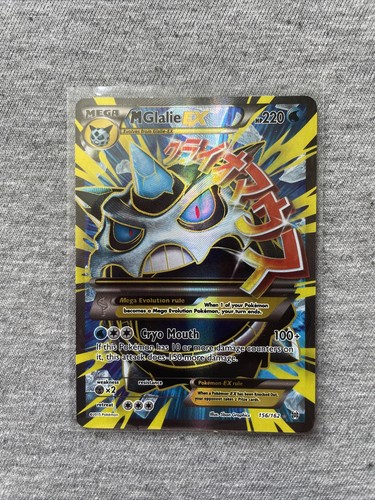 Pokemon TCG Mega M Glalie EX 156/162 Breakthrough Full Art Holo Ultra ...
