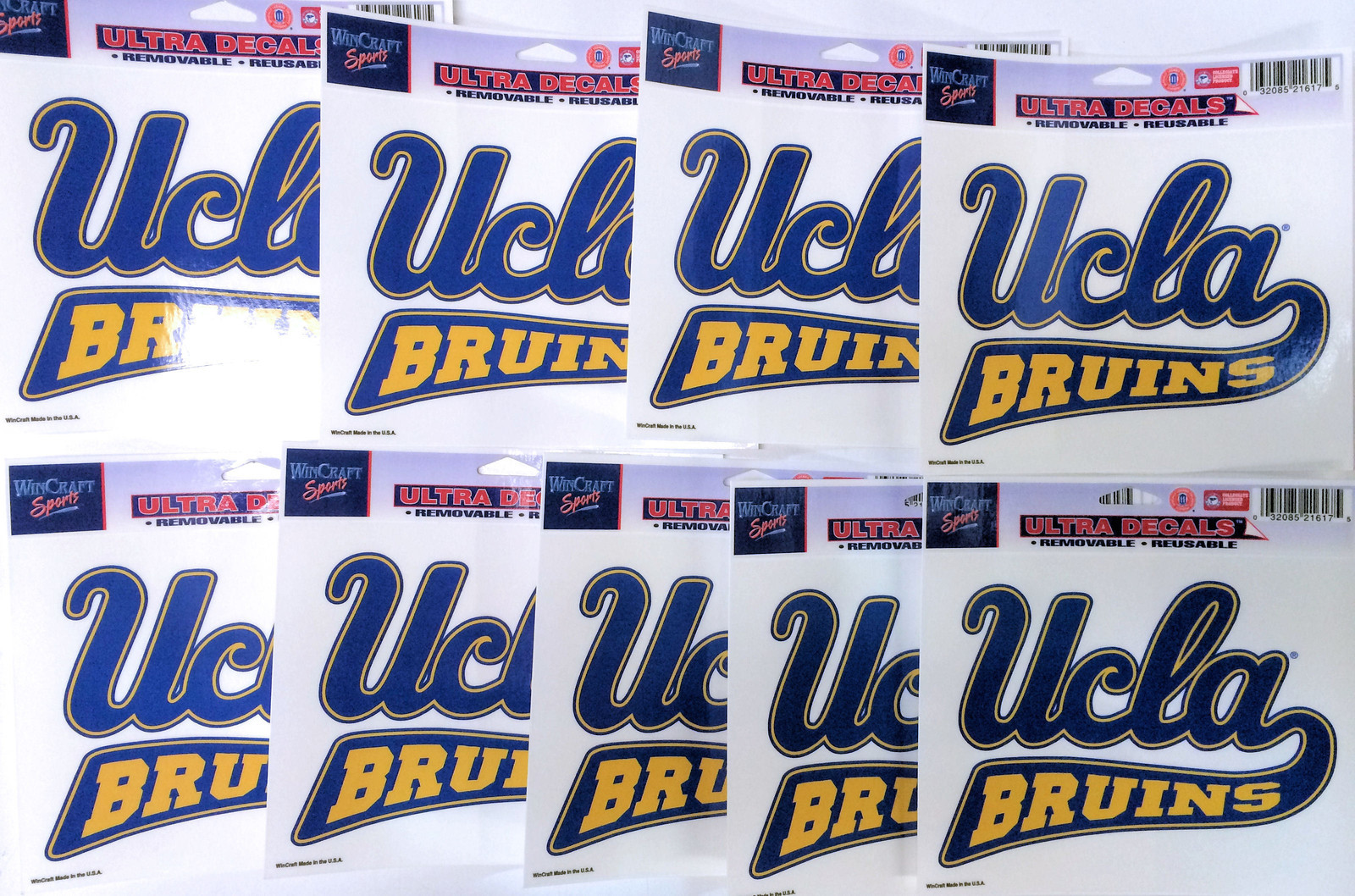 Lot of 9 Officially Licensed 5 1/2" x 4 1/4" Ultra Decals UCLA Bruins ...