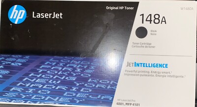 HP 148A Black Original LaserJet Toner Cartridge, ~2,900 pages, W1480A ...