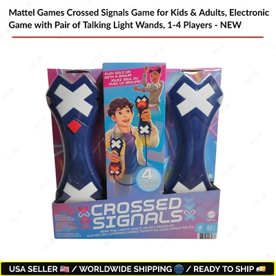 Mattel Games Crossed Signals Game for Kids & Adults, 1-4 Players - NEW ...