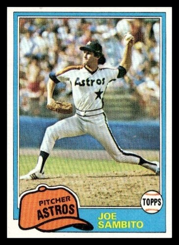 1981 Topps #385 Joe Sambito Houston Astros Baseball card | eBay