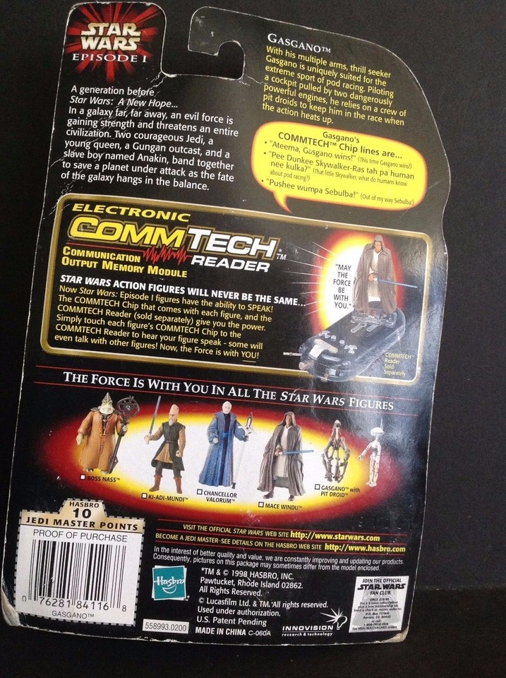 Hasbro Gasgano With Pit Droid Star Wars Episode I Action Figure ...