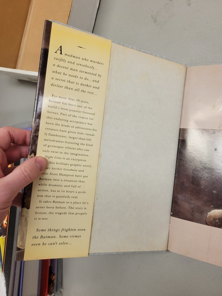 Batman Nightcries Hardcover Archie Goodwin Scott Hampton *SEE PHOTOS ...