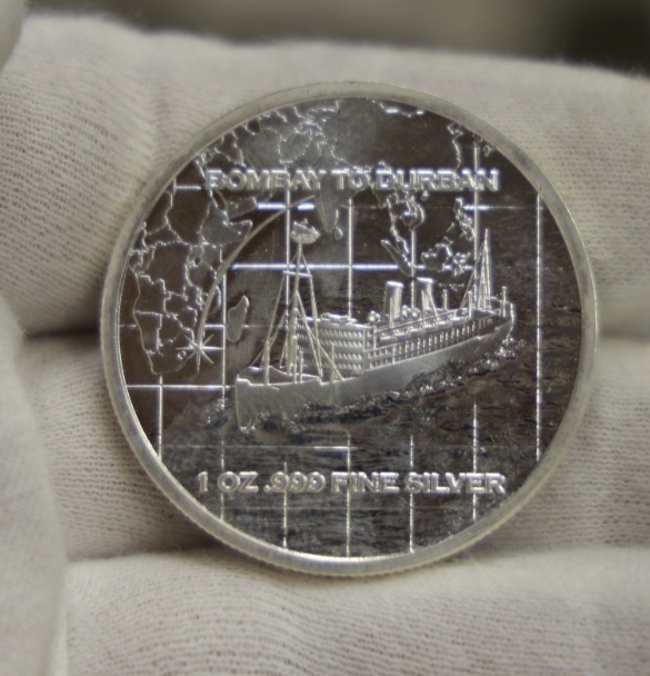 Bombay to Durban 1 oz .999 Silver Round SS Tilawa | eBay