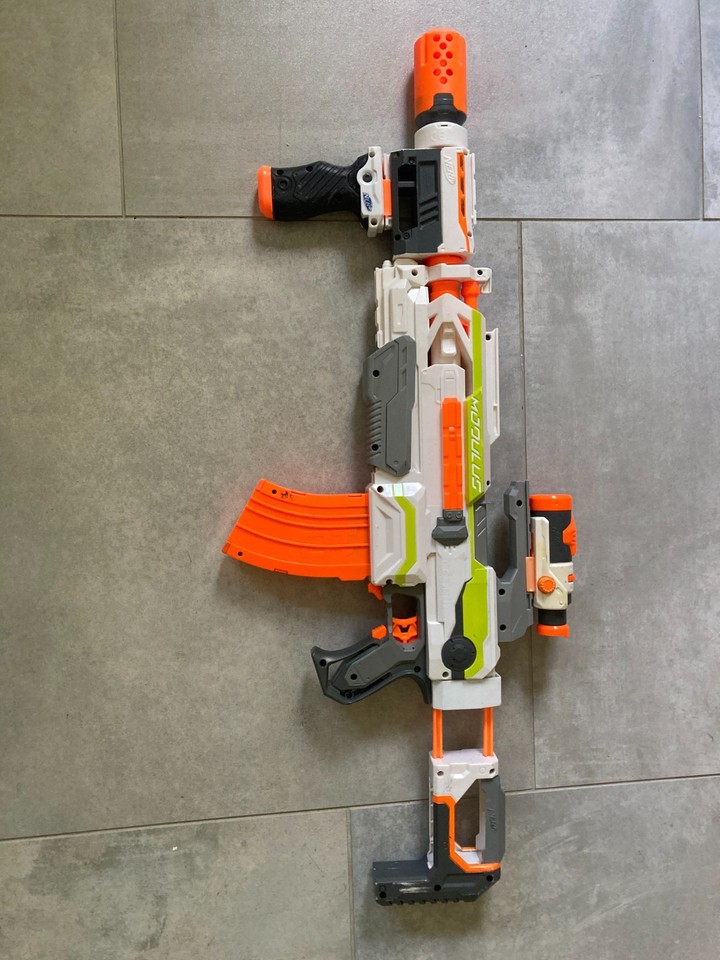 Nerf Modulus Blaster Gun With Attachments | eBay UK