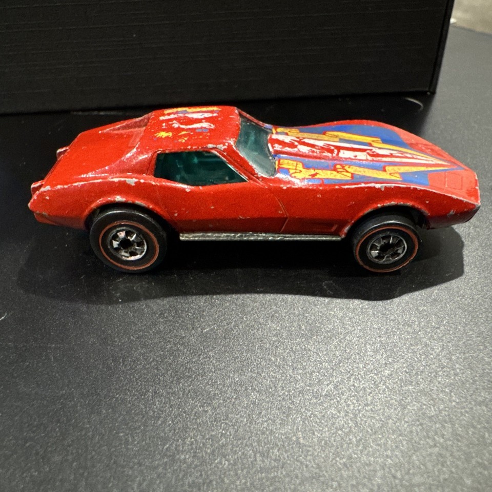 Hot Wheels REDLINE Flying Colors 1975 Corvette Stingray Red Hong Kong ...