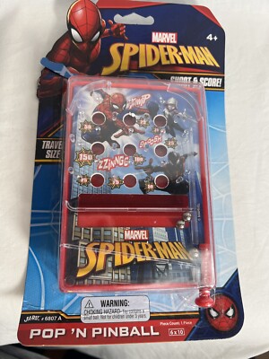 Marvel Spider-Man Shoot & Score Pop N Pinball Handheld | eBay