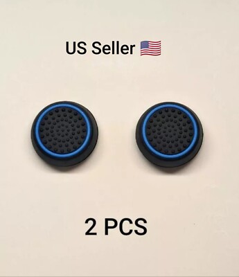 2PCS Analog Thumb Stick Grips Caps for XBox Dualshock 5 4 PS4 PS3 ...