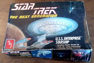 AMT ERTL STAR TREK THE NEXT GENERATION USS ENTERPRISE MODEL KIT #6619 ...