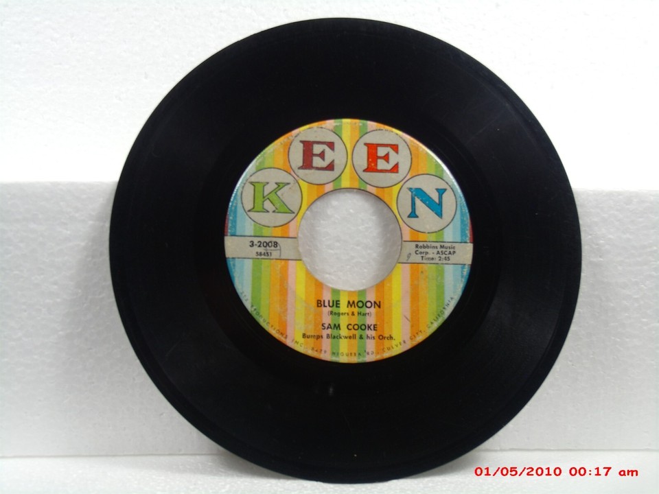 SAM COOKE -(45)- LOVE YOU MOST OF ALL / BLUE MOON - KEEN RECORDS 3-2008 ...