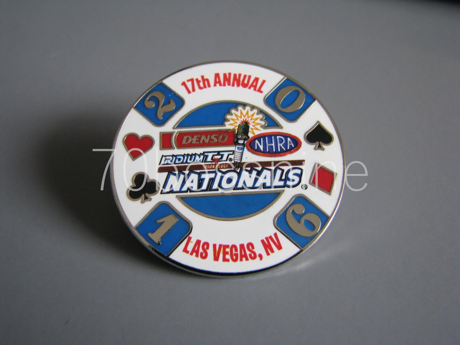 2016 DENSO PLUGS NATIONALS LAS VEGAS NHRA DRAG RACING EVENT HAT PIN ...