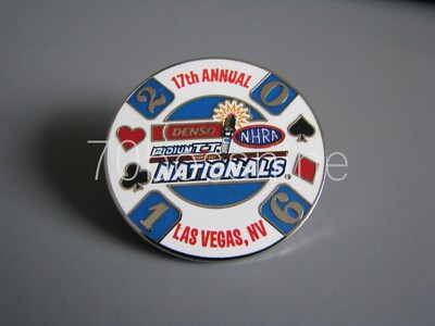 2016 DENSO PLUGS NATIONALS LAS VEGAS NHRA DRAG RACING EVENT HAT PIN ...