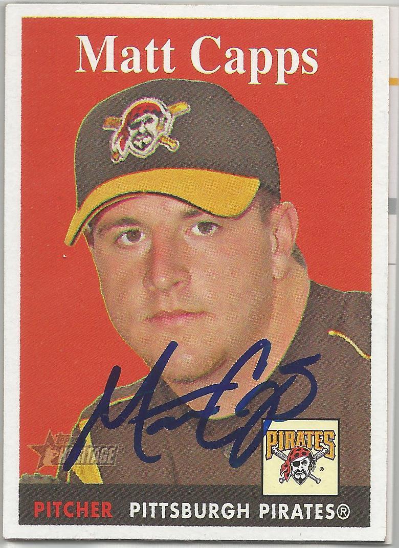 Pittsburgh Pirates MATT CAPPS autographed 2007 Topps Heritage | eBay