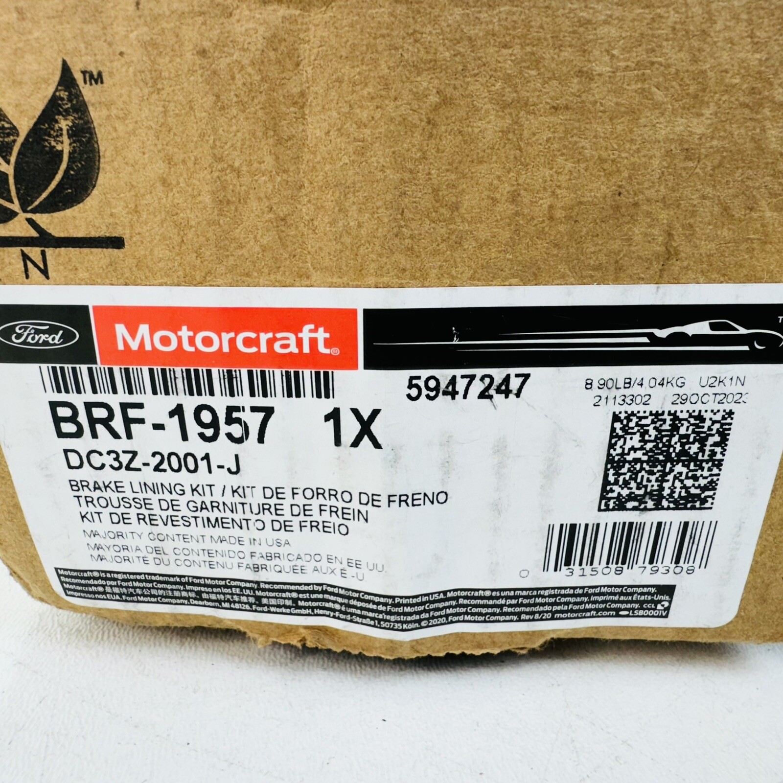 Genuine Ford Kit - Brake Lining DC3Z-2001-J for sale online | eBay