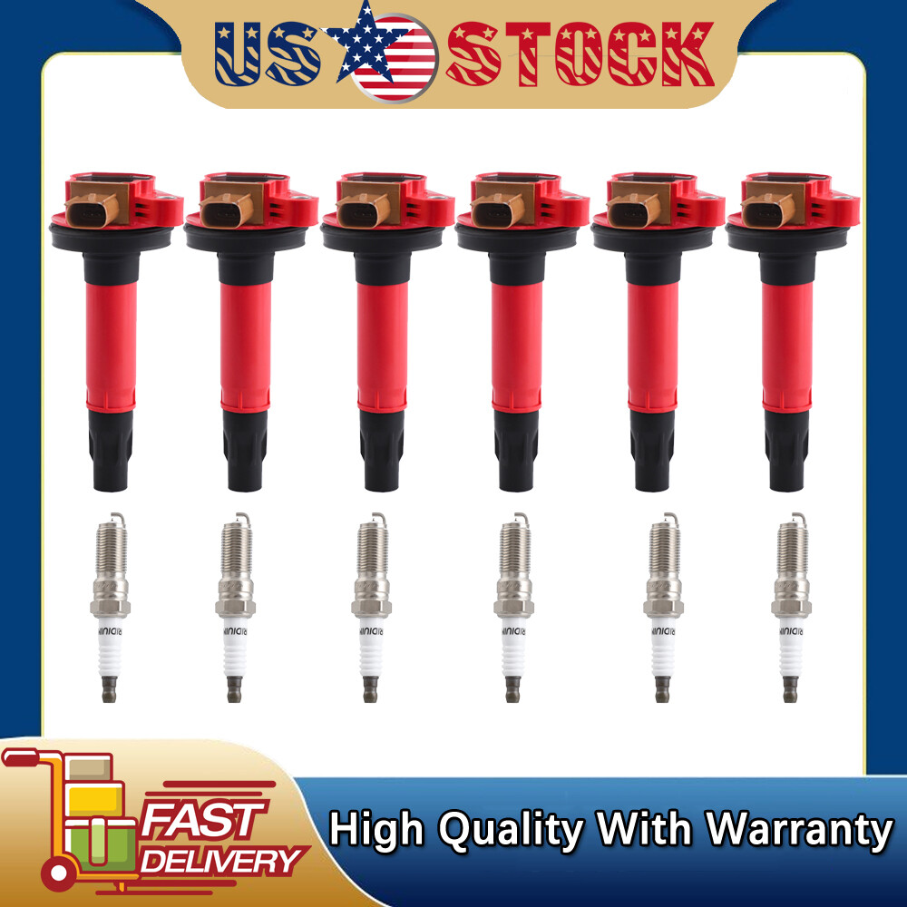 6 Ignition Coils DG549 & 6 Spark Plugs For 2013-2016 Lincoln MKS MKT 3 ...