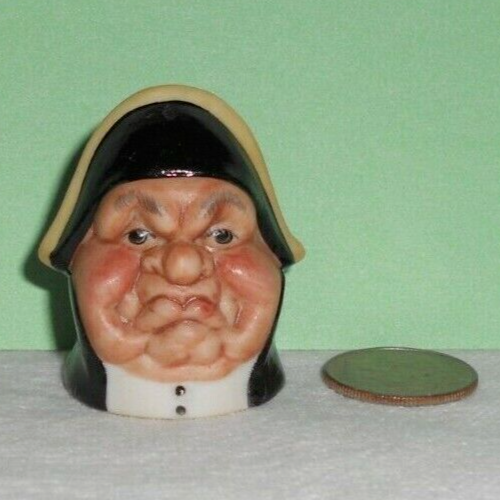 VINTAGE THIMBLE HANDPAINTED DICKENS CHARACTER MR BUMBLE STAFFORDSHIRE ...