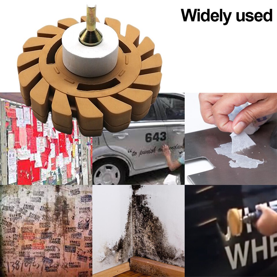 4inch Graphics Removal Tool Pneumatic Rubber Eraser Wheel Power Drill ...