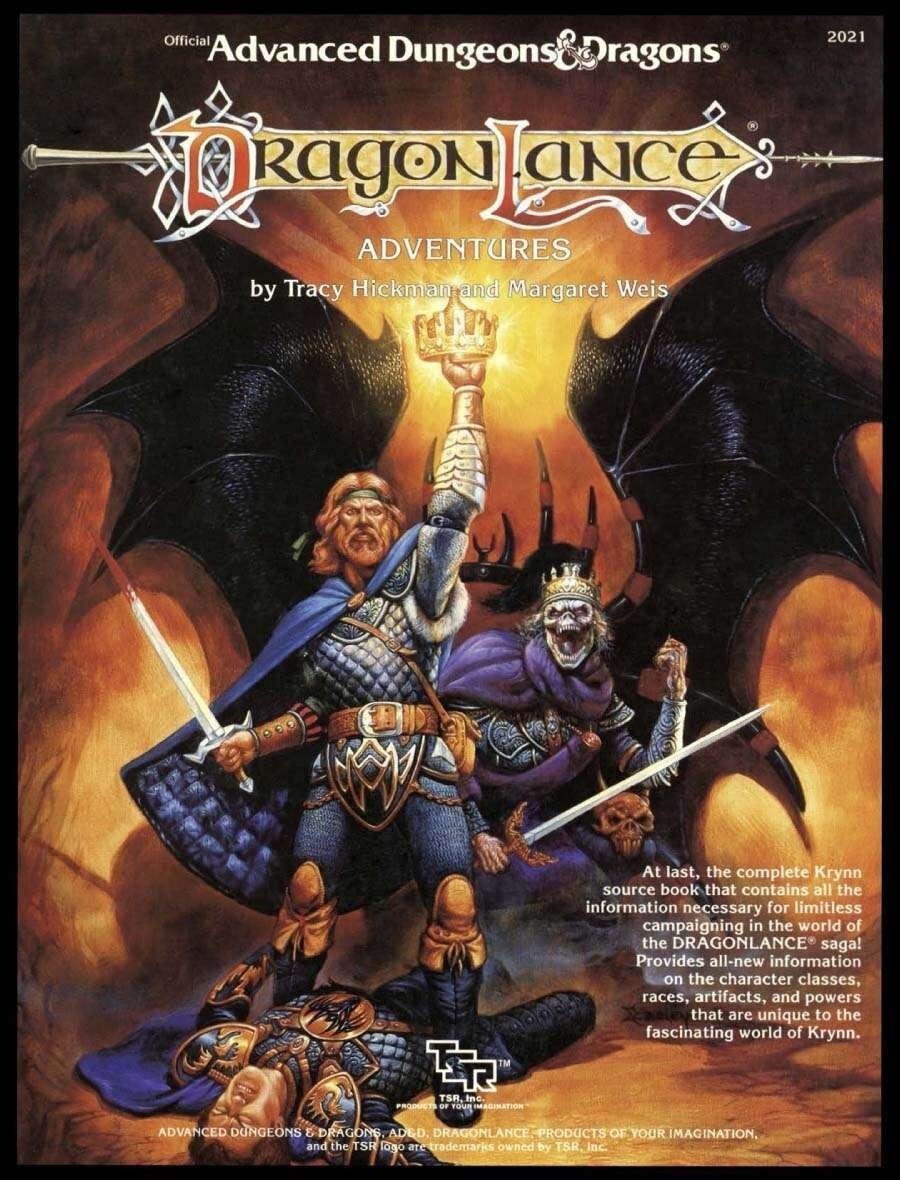 1e HARDCOVER Dragonlance Adventures Advanced Dungeons Dragons AD&D 1st ...