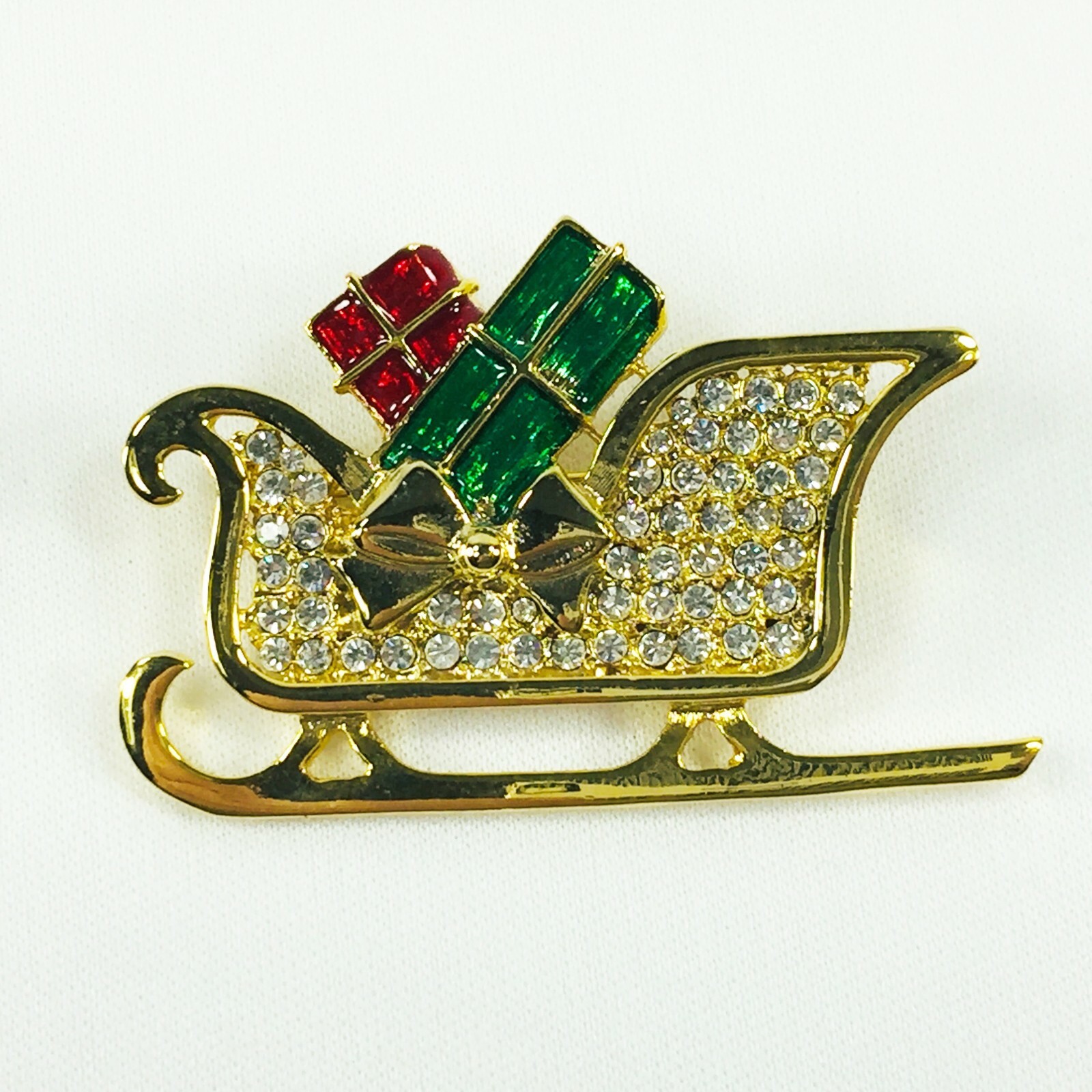 VINTAGE Christmas PIN BROOCH Fashion Jewelry Tree Snowman Deer Bell ...
