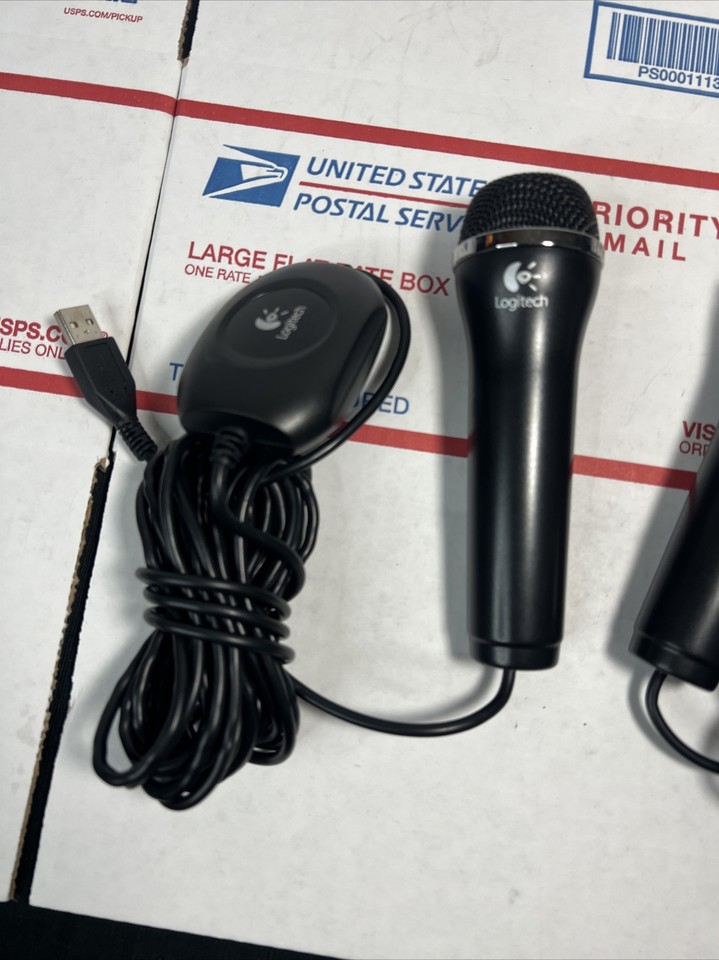 2X Logitech Rock Band A-0060A USB Microphone Mic PS3 PS4 XBOX 360 PC ...