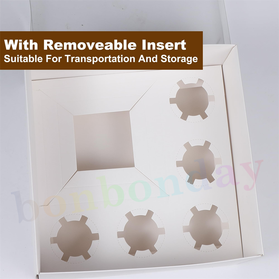 20PACK Clear Lid Bento Cake & Cupcake Boxes Windowed Cupcake Boxes ...