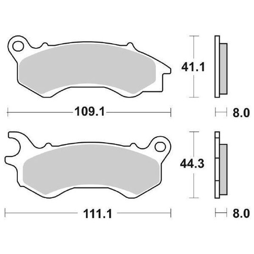 Brake Pads SBS 205 HF Honda NSC VISION 4T R14 110 2011 2016 | eBay