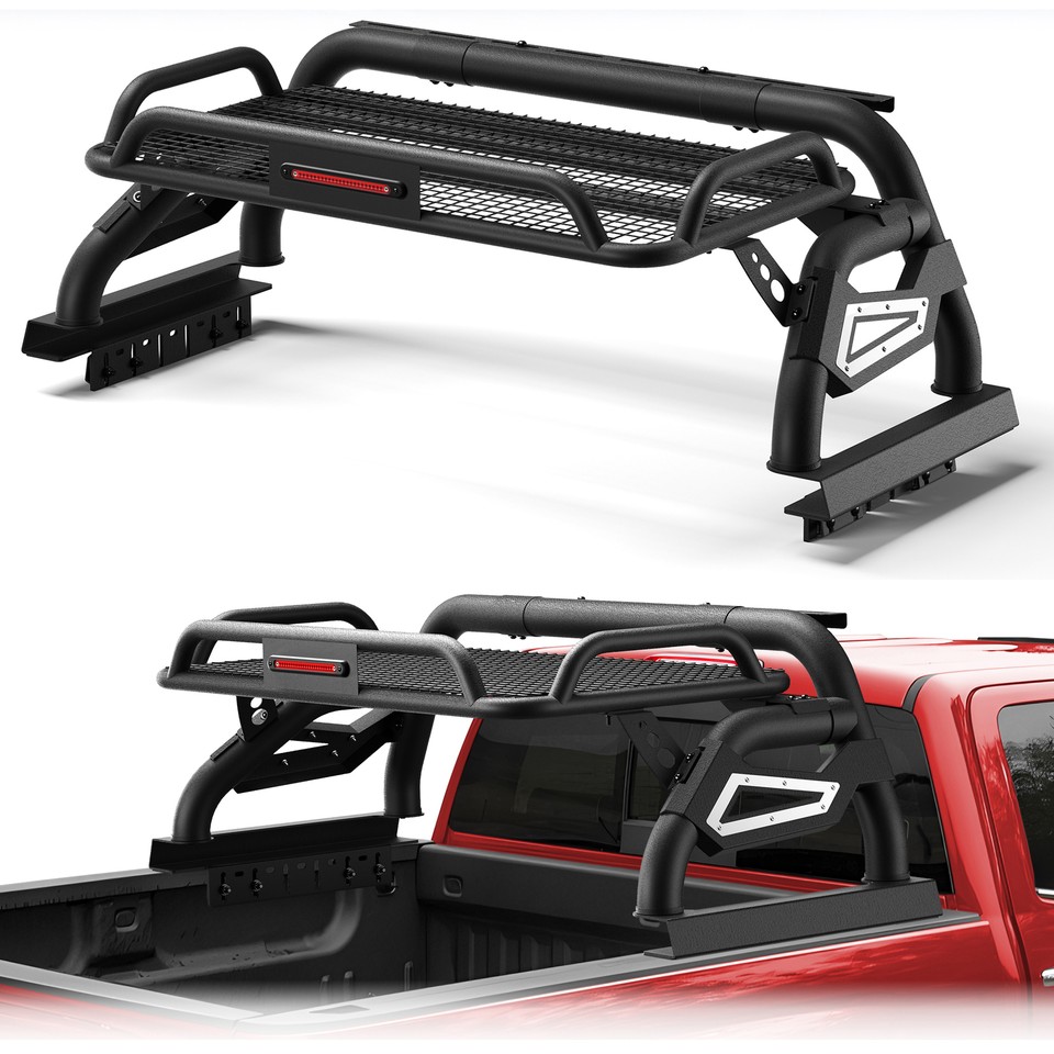 For F150 Silverado Sierra Ram Tundra Roll Bar Truck Bed Chase Rack ...