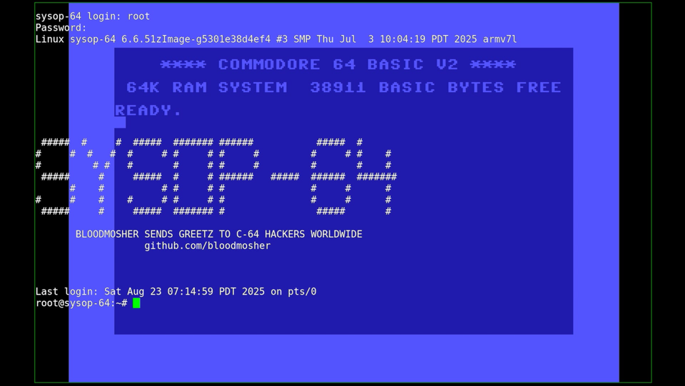 SYSOP-64 Commodore C64 Linux Cartridge Fully Assembled | eBay