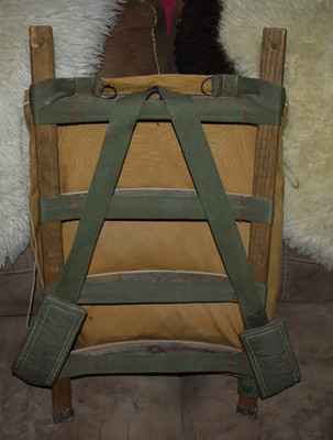 VINTAGE TRAPPER HIKING WOOD FRAME PACKBOARD CANVAS LEATHER BACKPACK | eBay