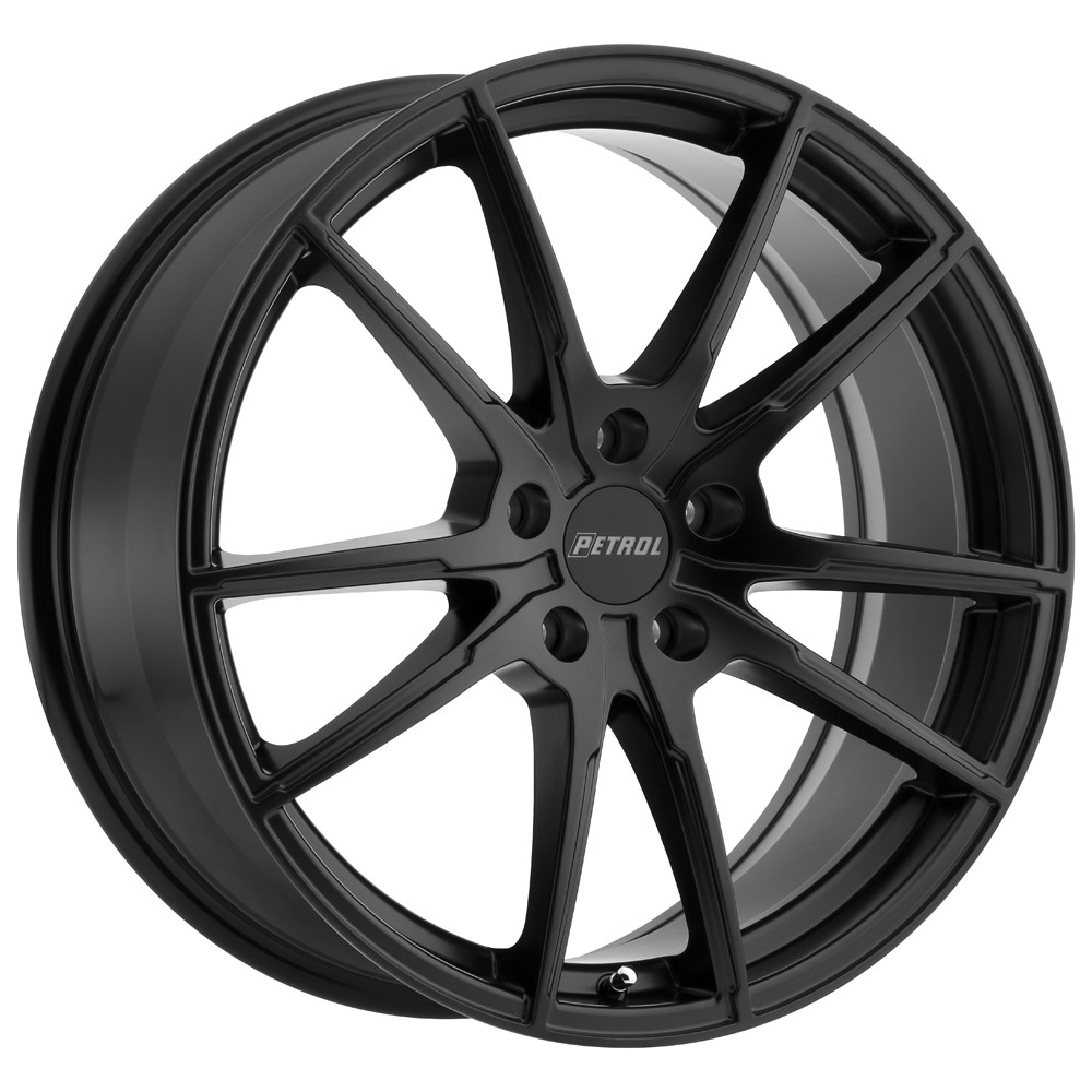 (Set of 4) Petrol P0A 19x8 5x112 +40mm Matte Black Wheels Rims 19" Inch ...