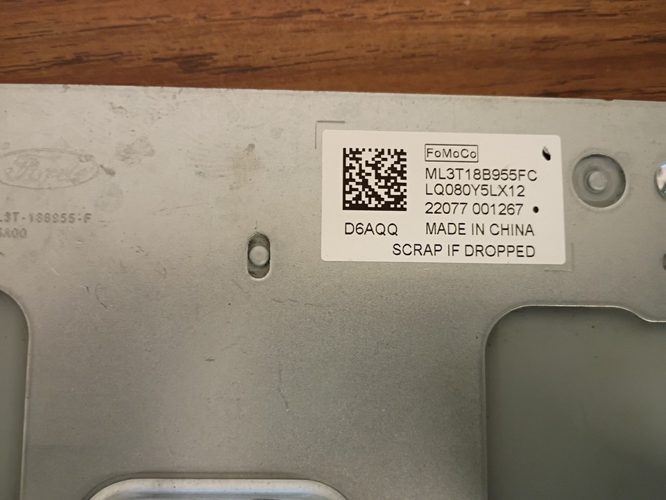 2021-2023 Ford F150 Front Dash 8" Display Touch Screen ID ML3T-18B955 ...