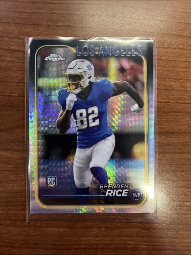 2024 Topps Chrome Football BRENDEN RICE RC X-Fractor Refractor #241 | eBay