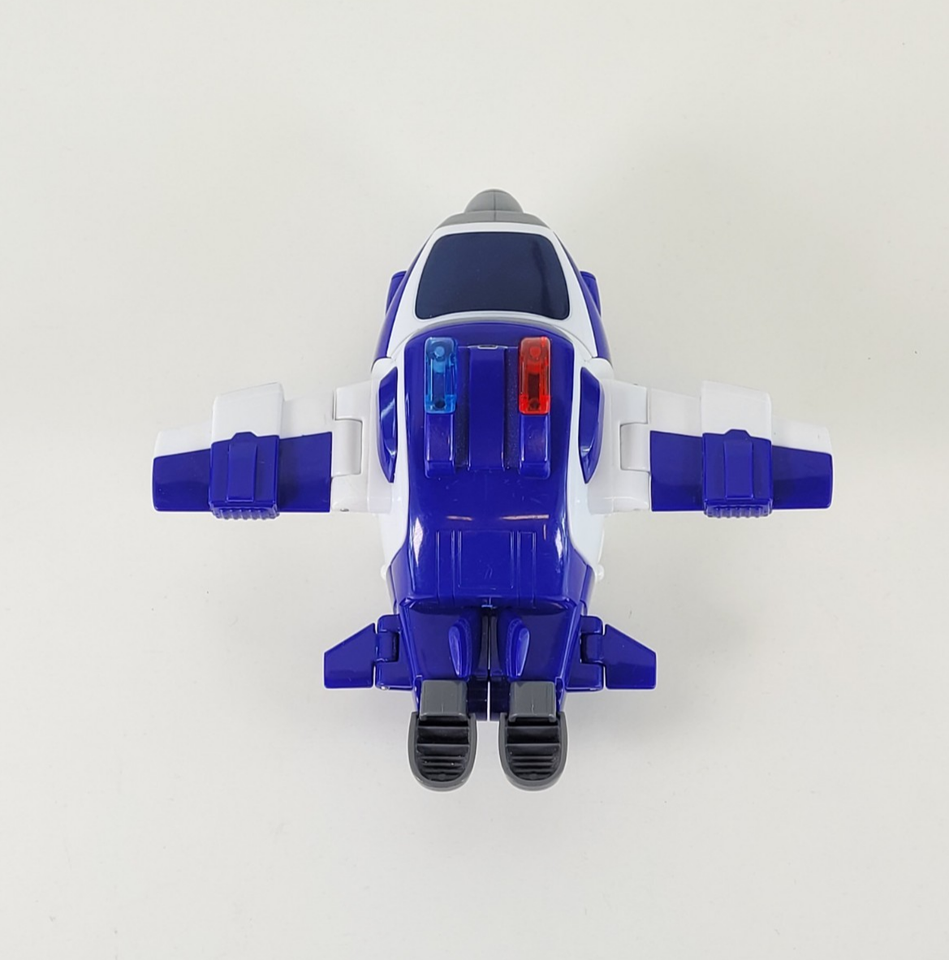Super Wings Paul Police Jet Transforming Plane Figure Robot Toy 5 ...