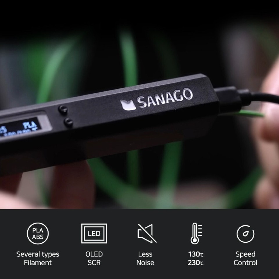 SANAGO New Sanago Premium 3D Pen Set 3-Type Module Replaceable Artists ...