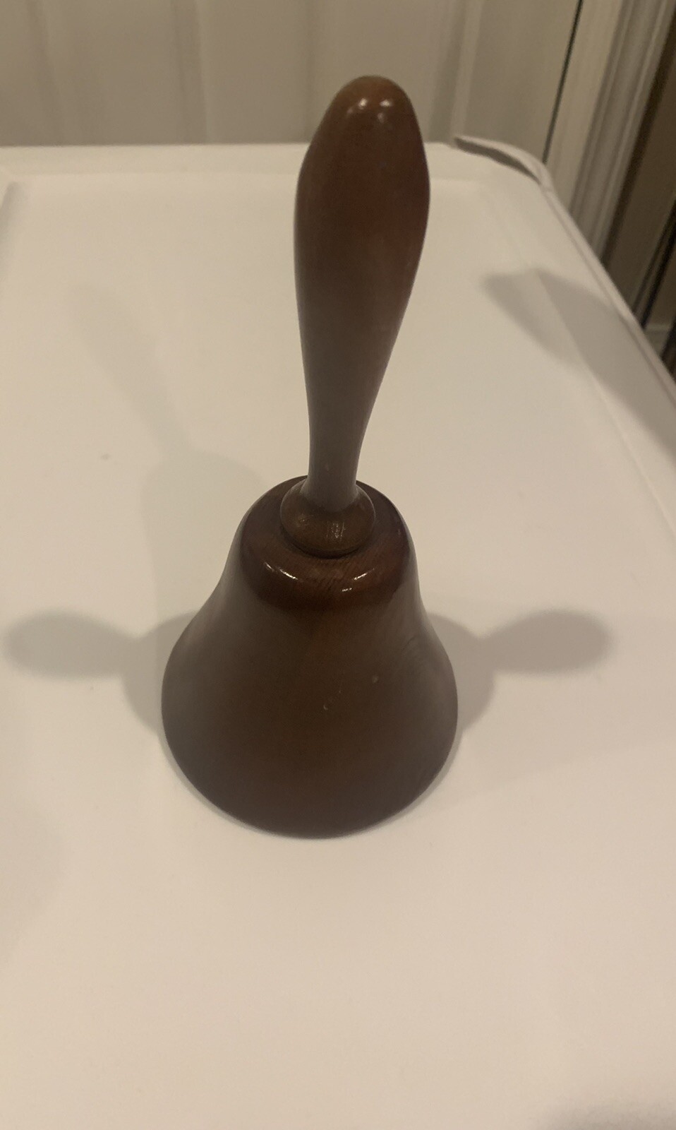 Vintage Wooden Bell Handcrafted Multi-Purpose Call Service Teacher ...