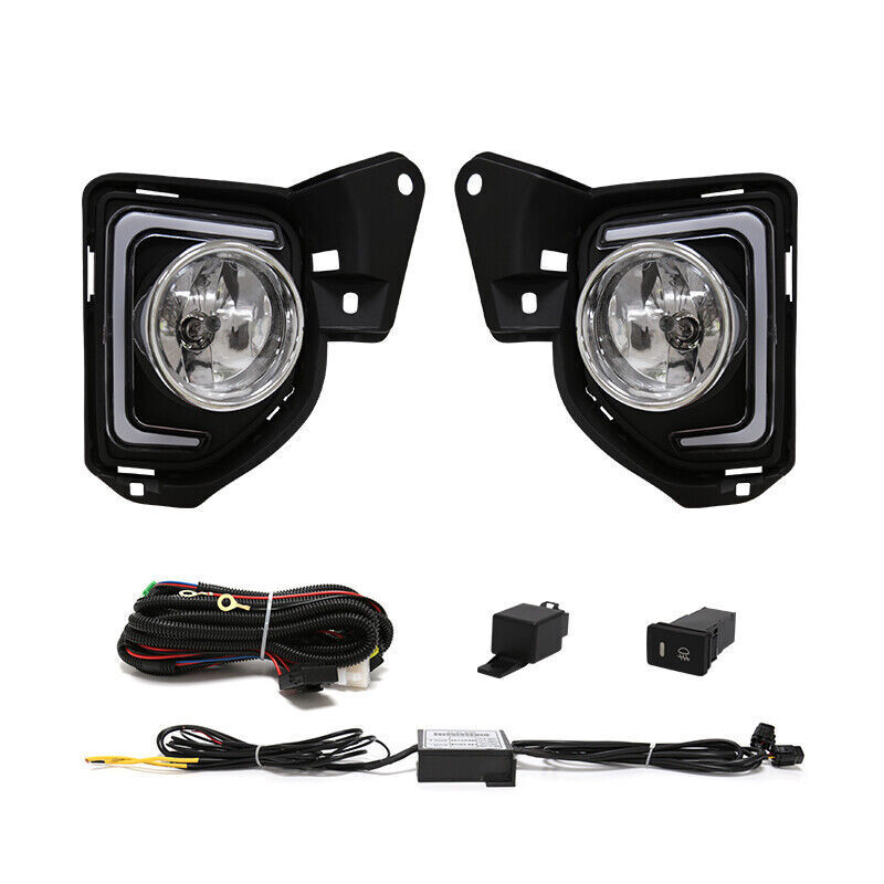 For Toyota Hiace 2014-2018 LED Daytime Running Light Halogen Fog Lamp ...