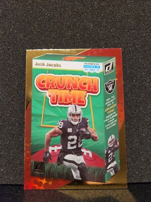 2023 Panini Donruss Football - Josh Jacobs Crunch Time - Raiders | eBay