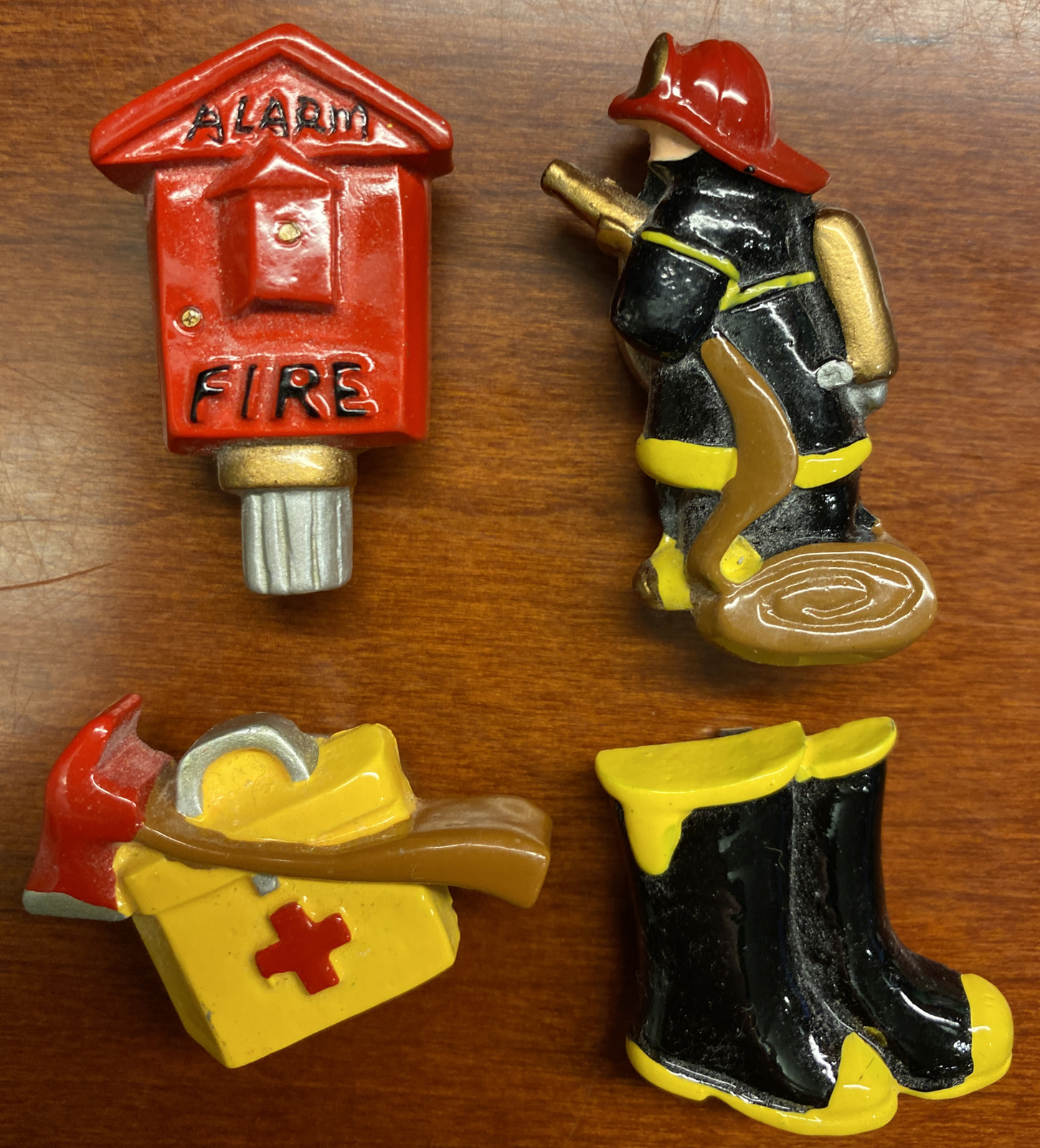 Firefighter button covers set of 4 alarm ax boots unisex | eBay