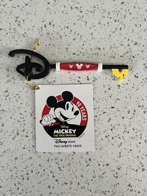 Disney Store Mickey’s 90th Anniversary Key With Tag Collectible | eBay