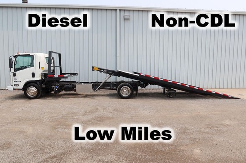 NRR DIESEL 21FT TILT ROLLBACK BED BODY TOW HAUL TRUCK NON-CDL LOW-MILES ...