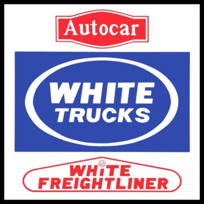 White, Autocar & Freightliner Trucks NEW Metal Sign 40" Square USA ...