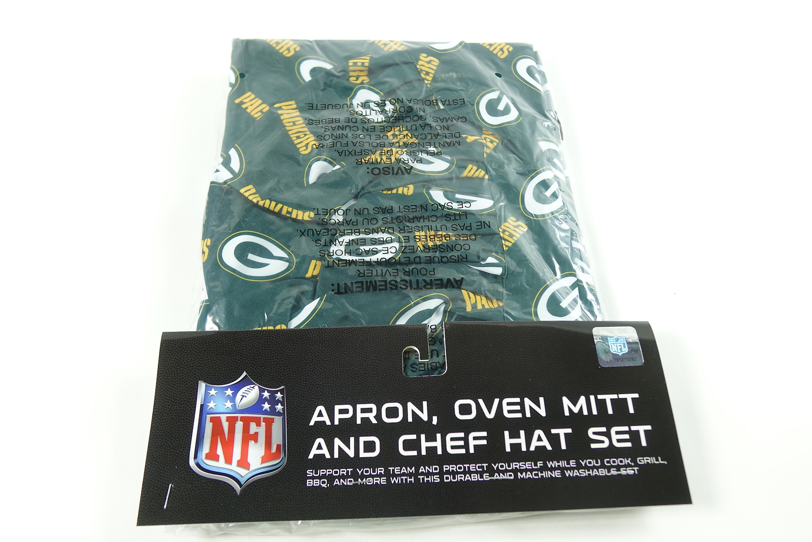 Northwest NFL Green Bay Packers Unisex-Adult 3-Piece Apron Oven Mitt ...