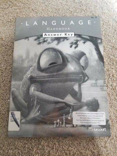 Harcourt Language Handbook Answer Key Grade 3 - Homeschool ...