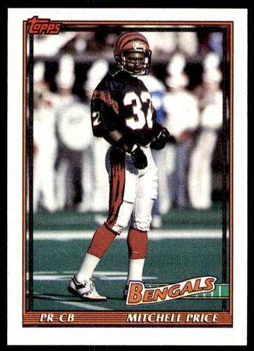 1991 Topps Mitchell Price Rookie Cincinnati Bengals #252 | eBay