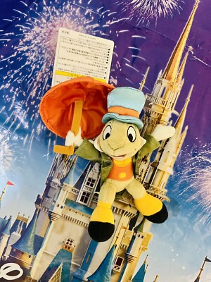 Tokyo Disney Limited Pinocchio Jiminy Cricket Plush Badge Key Chain US ...