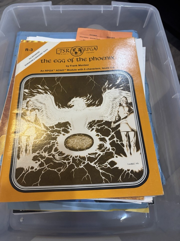 AD&D R3 The Egg Of The Phoenix D&D Module TSR RPGA Frank Mentzer Module ...