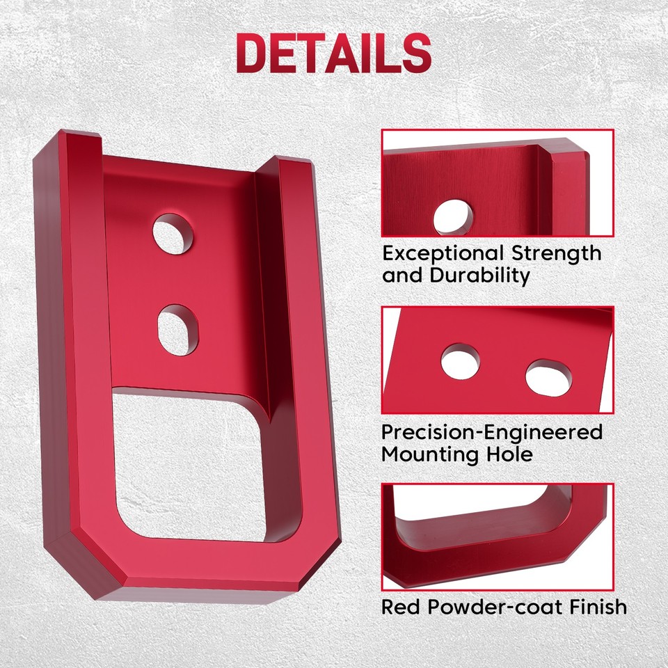 Front Tow Hooks for Toyota Tacoma 2024-2026 4Runner 2025-2026 Red Left ...