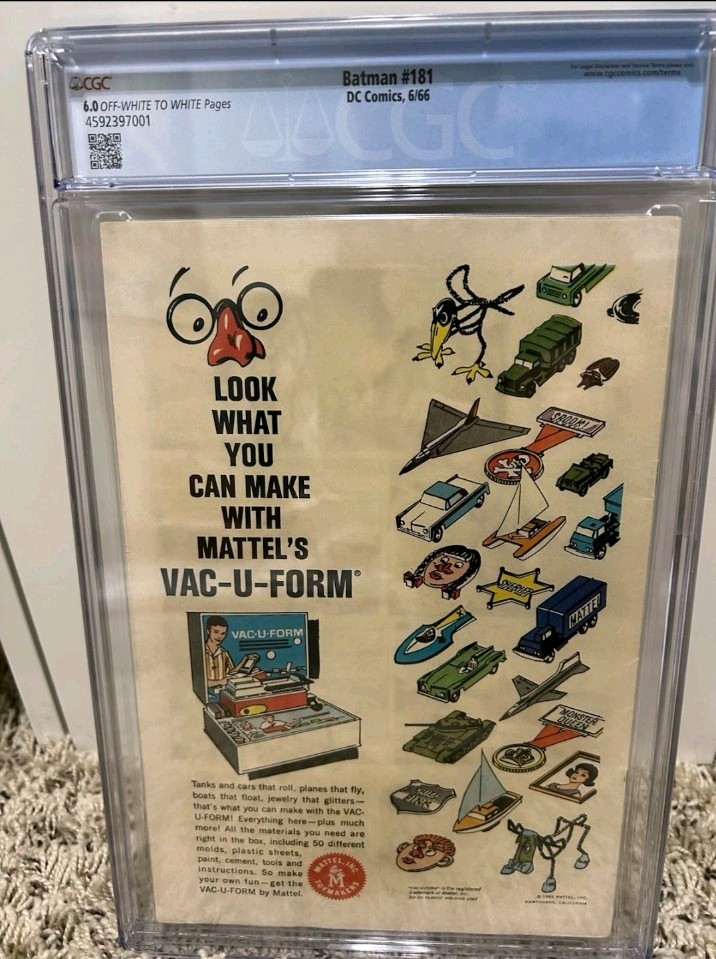 Batman #181 CGC 6.0 Fine F Off-White Pages Graded Comic 1st Poison Ivy ...